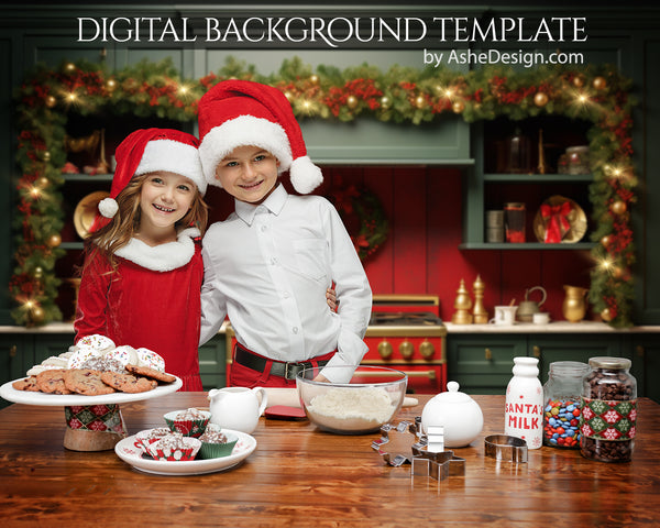 Ashe Design | Digitally Mastered Photography Backdrops | Christmas Cookies – AsheDesign