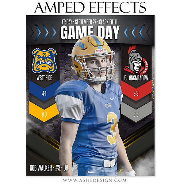Amped Effects - Game Day Banners Multi-Sport Poster Template For Photo – AsheDesign