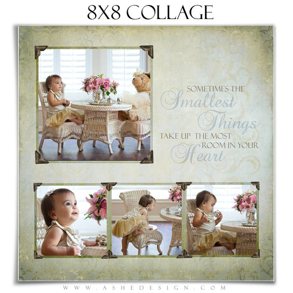 Collage 8x8 Template | Something Old – AsheDesign