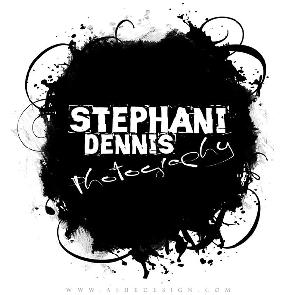 Ashe Design | Blue Latte Grunge - Logo Design – AsheDesign