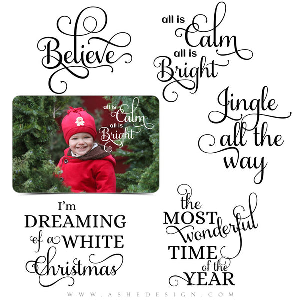 Photoshop Christmas Word Art | Jingle All The Way – AsheDesign