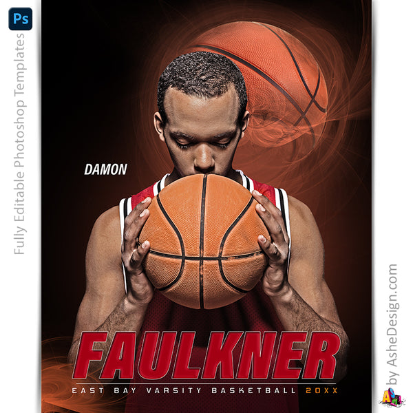 Amped Effects - Mystic Swirl Basketball Poster Template For Photoshop ...