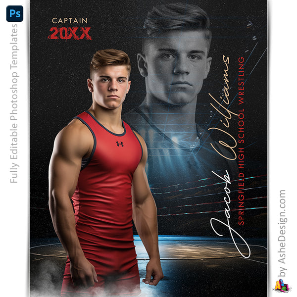 Amped Effects - Reflection Wrestling Poster Template For Photoshop ...