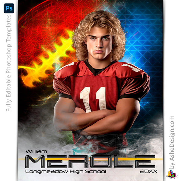 Amped Effects - Winning Streak Football Poster Template For Photoshop ...