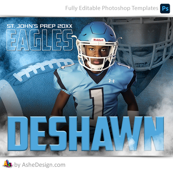 Amped Effects - Nitro Fusion Football Poster Template For Photoshop ...