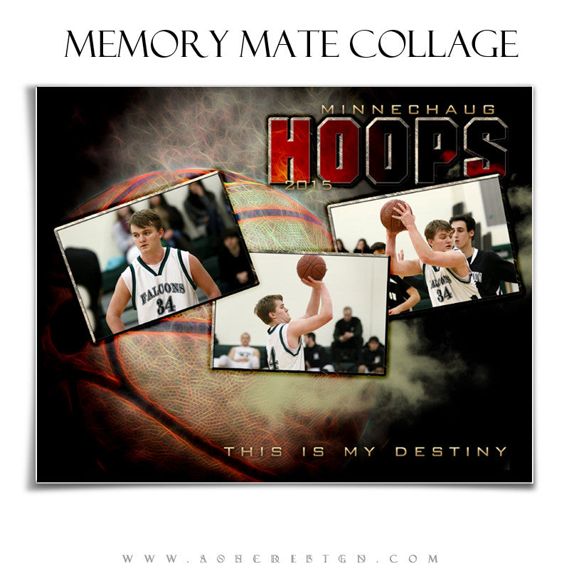 Sports Memory Mates 8x10 - Up In Smoke-Basketball – AsheDesign