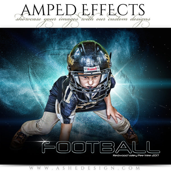 Amped Effects - Platinum Burst - Football Poster Template For Photosho ...