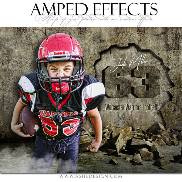Amped Effects - Crumbling Down Multi-Sport Poster Template For Photosh ...
