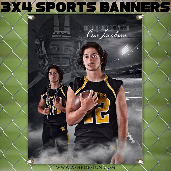 Ashe Design | 3x4 Amped Sports Banner | Dream Weaver Football Template ...