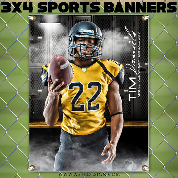 Ashe Design | 3x4 Multi Sport Banner | Suit Up Locker Room Template For ...