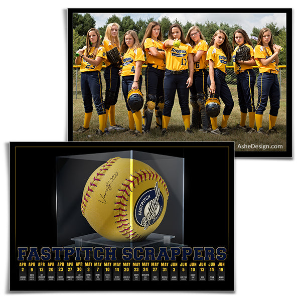 Team Game Schedule - Display Case Softball – AsheDesign