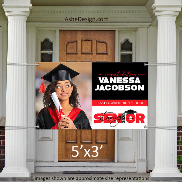 5x3 Banner Photoshop Templates | 2020 Senior Strong Wide – AsheDesign