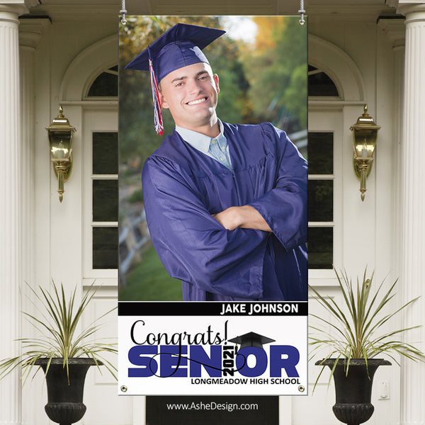 3x6 Banner Photoshop Templates | Congrats Senior – AsheDesign