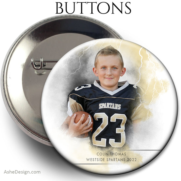 Sports Button - Electrified – AsheDesign