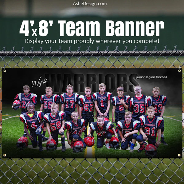 Ashe Design | 8'x4' Amped Stadium Banner | In The Shadows Football ...
