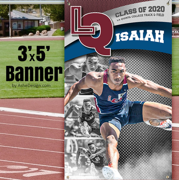 3x5 Amped Sports Banner Photoshop Templates | Triple Arch – AsheDesign