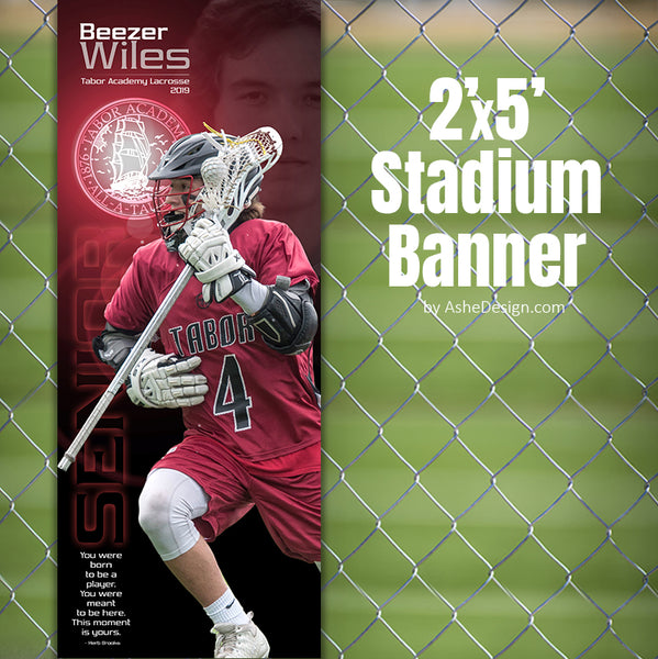 Ashe Design | 2'x5' Amped Stadium Banner | This Moment Is Yours ...