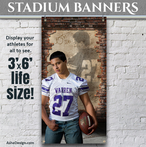 Ashe Design | 3'x6' Amped Stadium Banner | Behind The Wall – AsheDesign