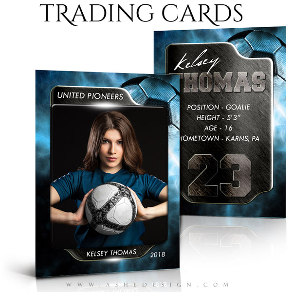 Ashe Design Sports Trading Cards - Electric Explosion Soccer – AsheDesign