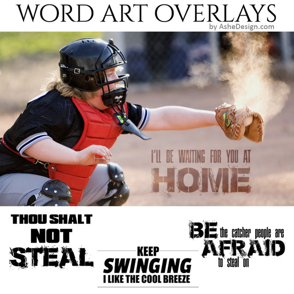 Word Art Overlays | Be Afraid – AsheDesign