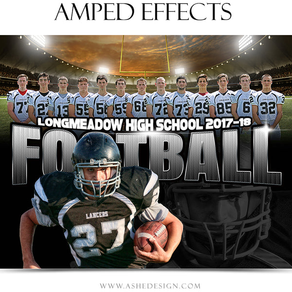 Amped Effects - Halftime Football Poster Template For Photoshop ...