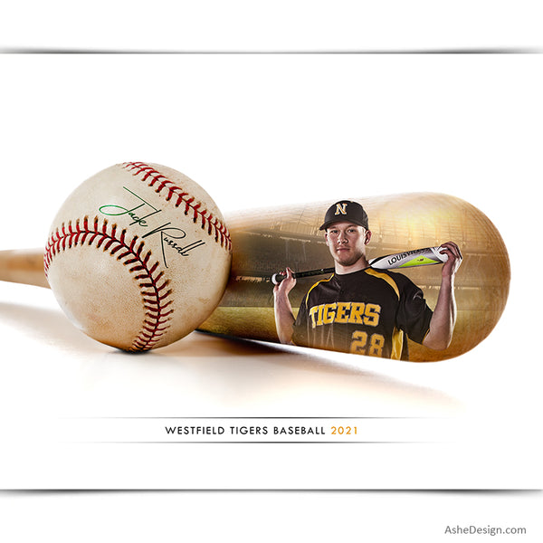 Amped Effects - Double Exposure - Baseball Poster Template For Photosh ...