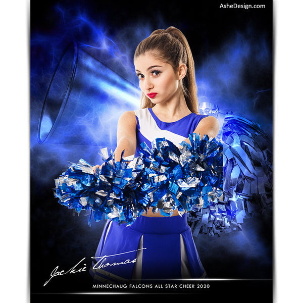 Amped Effects - Electric Explosion - Cheer Poster Template For Photosh ...