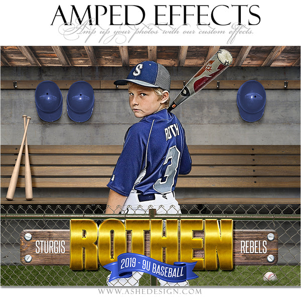 Amped Effects - In The Dugout Baseball Poster Template For Photoshop ...