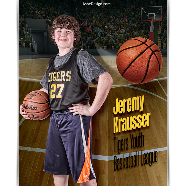 Amped Effects - Over The Edge Basketball Sports Poster Template For Ph ...