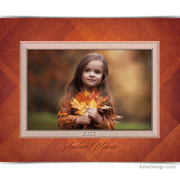 Ashe Design | Easy Effects | Fall Flannel Matboard – AsheDesign