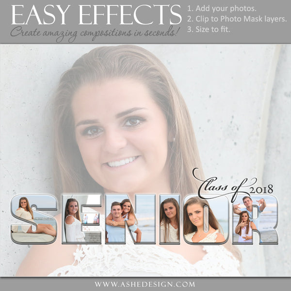 Ashe Design | Easy Effects | Senior Collage – AsheDesign