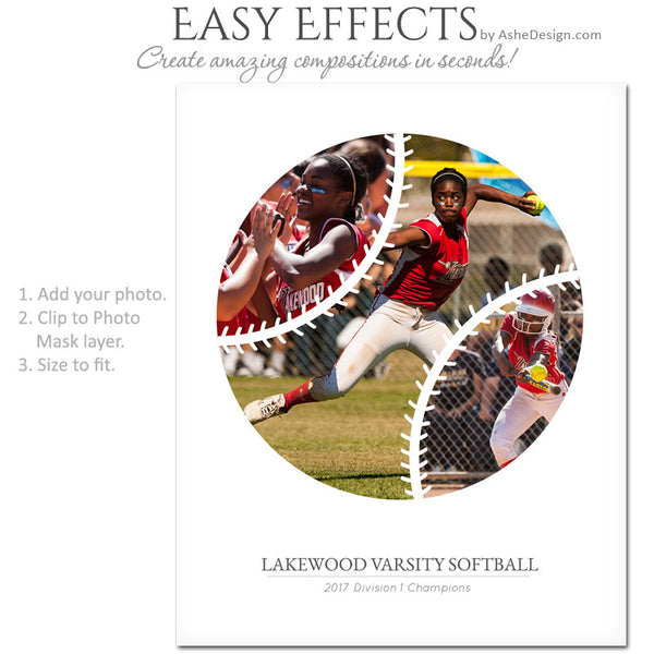 Ashe Design | Easy Effects | Sports Segment | Softball - Baseball ...