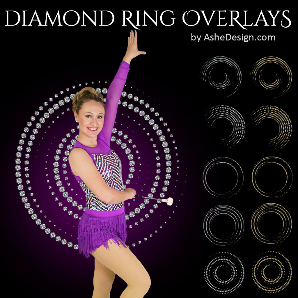 Diamond Ring Photoshop Overlays • PNG Photography Overlays – AsheDesign