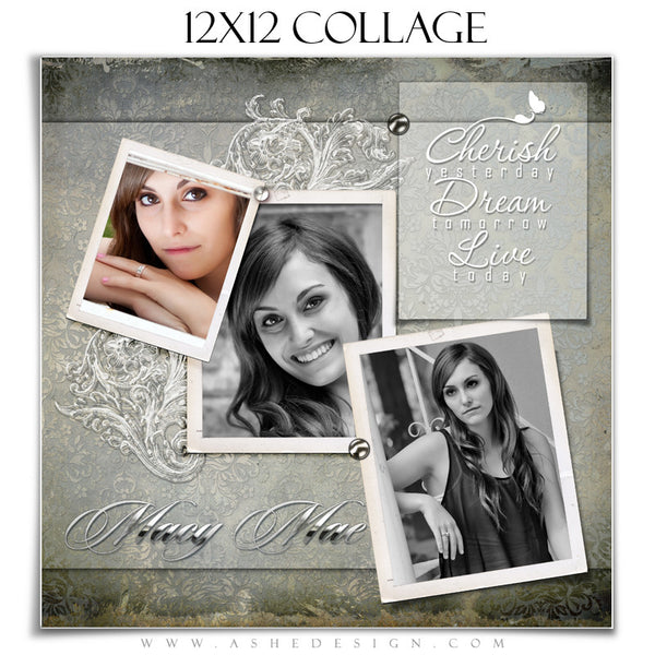 Macy Mae 12x12 Senior Girl Collage – AsheDesign