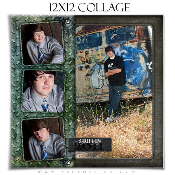 Senior Boy 12x12 Collage | Urban Blade – AsheDesign