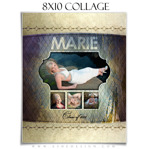Spring Rain 8x10 Senior Girl Collage – AsheDesign