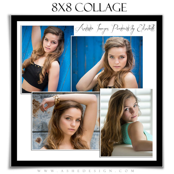 Split Panels 8x8 Collage Template – AsheDesign