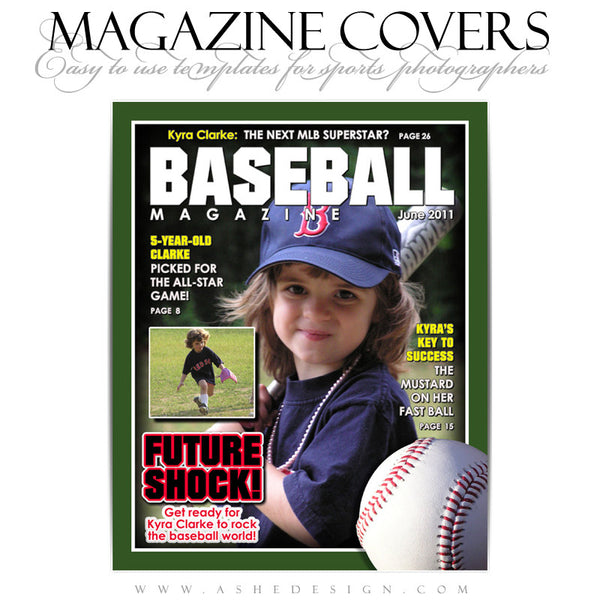 Ashe Design | Baseball Magazine Cover – AsheDesign