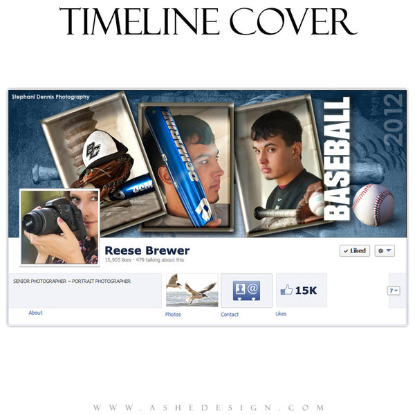 Facebook Timeline Cover Template | Baseball – AsheDesign