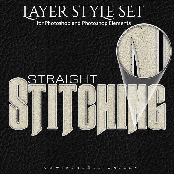 Photoshop Layer Styles | Straight Stitch – AsheDesign
